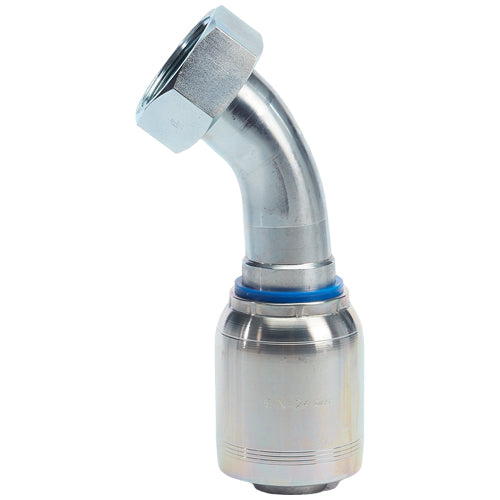 1 1/2” Hydraulic Hose Fitting with Female Face Seal Swivel ORFS 45 ...