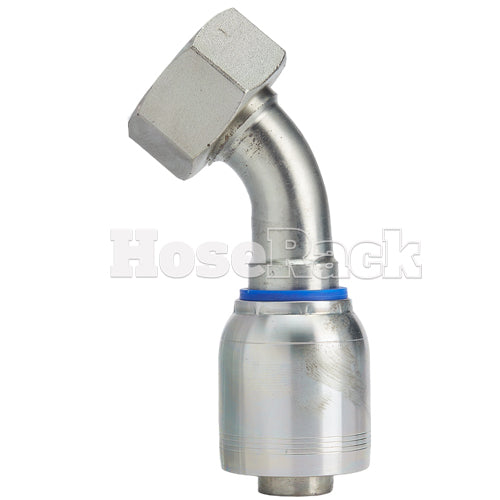 Hydraulic Hose Fitting with M52 x 2 Female Metric Heavy Swivel 45 ...