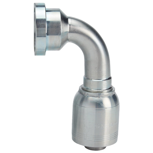 1 1/4" Hydraulic Hose Fitting with SAE Code 62 Flange 90° Elbow (N ...