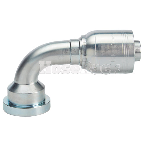 1 1/4" Hydraulic Hose Fitting with SAE Code 62 Flange 90° Elbow (N ...