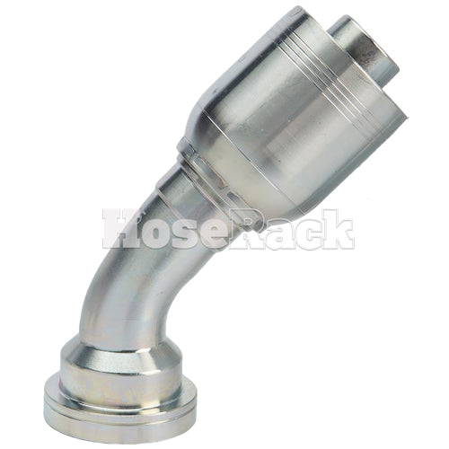 1” Hydraulic Hose Fitting with SAE Code 62 Flange 45° Elbow (N-Series 4 ...