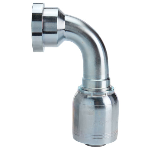 1 1/2” Hydraulic Hose Fitting with SAE Code 62 Flange 90° Elbow (N ...