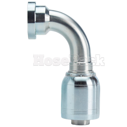 1" Hydraulic Hose Fitting with SAE Code 62 Flange 90° Elbow (N-Series 4 ...