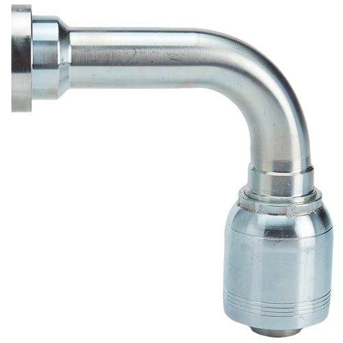 1" Hydraulic Hose Fitting with SAE Code 62 Flange 90° Elbow (N-Series 4 ...