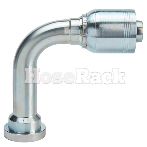 1" Hydraulic Hose Fitting with SAE Code 62 Flange 90° Elbow (N-Series 4 ...