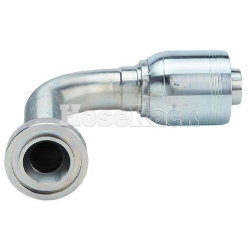 1" Hydraulic Hose Fitting with SAE Code 62 Flange 90° Elbow (N-Series 4 ...