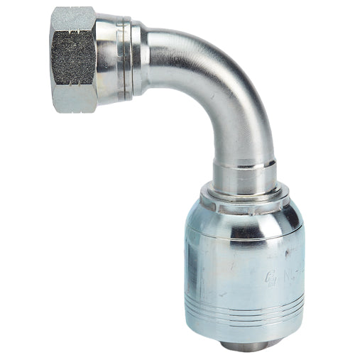 3/4" Hydraulic Hose Fitting with Female JIC Swivel 90° Elbow (N-Series ...