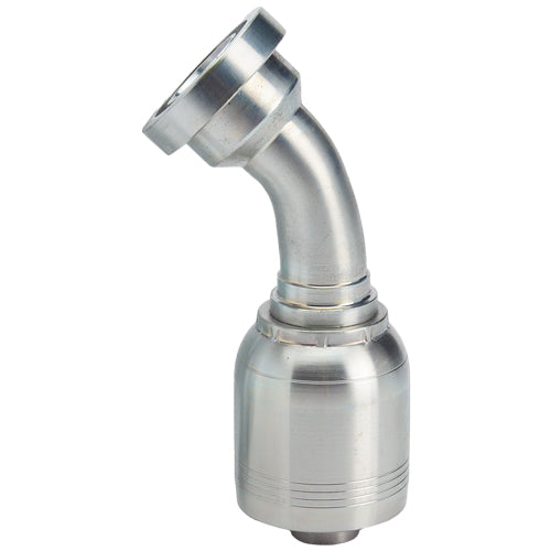 3/4" Hydraulic Hose Fitting with SAE Code 62 Flange 45° Elbow (N-Series ...