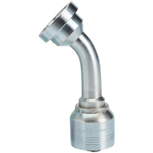 3/4" Hydraulic Hose Fitting with SAE Code 62 Flange 45° Elbow (N-Series ...