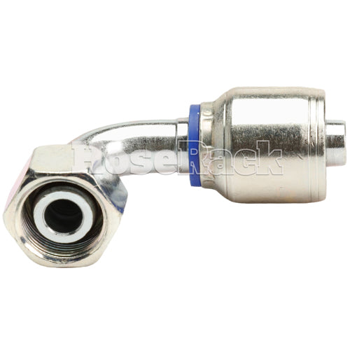 M22 X 1 1/2 Hydraulic Hose Fitting with Female Metric Light Swivel - 90 ...