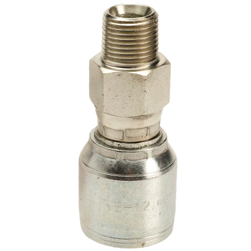 1/2" Hydraulic Hose Fitting with Male NPT Swivel (E-Series 2-Wire 3/4 ...
